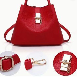 Bags | Nwt Classic Mini Bucket Bag In Red | Poshmark